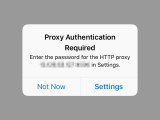 Ios Keep Showing Proxy Authentication Required Dialog Even After