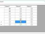 Winforms C Datagridview Checkboxes Matrix Stack Overflow