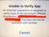 Ios What To Do When I Get Unable To Verify App Error On Ipad