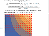 Graphics Inconsistent Vector Plot Over Contour Plot Mathematica