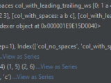 Python Pycharm Variable Explorer Does Not Display Pandas Column Names