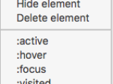 Css See Hover State In Chrome Developer Tools Stack Overflow