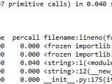 Python Pandas How To Store Cprofile Output In A Pandas Dataframe