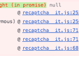 Javascript Google Recaptcha Response Uncaught In Promise Null