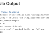 Bash Jenkins Fails With Execute Shell Script Stack Overflow
