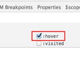Css See Hover State In Chrome Developer Tools Stack Overflow
