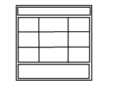 Java Swing Gridlayout With Big Panel On Top And Bottom Stack Overflow