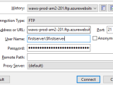 Windows Azure Ftp Login Via Command Line Batch File Fails Stack