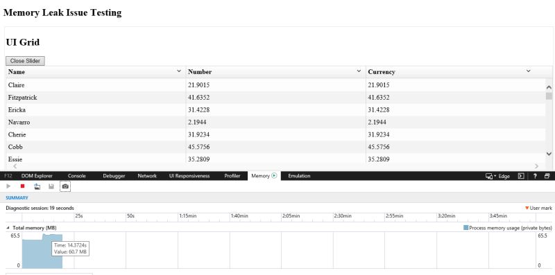 Javascript Angular Js Ui Grid Memory Leak Issue Stack Overflow - Modern Mobile Minimal Designs | Free Download