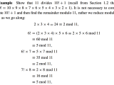 Elementary Number Theory Modulo Reduction Mathematics Stack Exchange