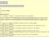Python Unboundlocalerror At Local Variable Profile Referenced