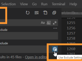 Ide Vs Code Search Exclude Doesn T Work Stack Overflow