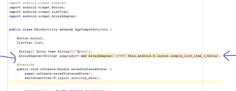 Android Error Al Declarar Arrayadapter Como Publico Global Stack - Desktop Mountain Backgrounds for Desktop