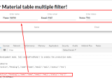 Angular Angular6 Material Table Multiple Filter Not Working Stack