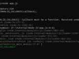 Node Js Throw New Err Invalid Callback Callback Stack Overflow