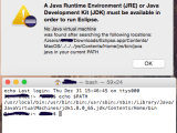 Unable To Launch Eclipse On Mac No Java Virtual Machine Stack Overflow