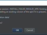Android Install Failed Invalid Apk Too Many Times Stack Overflow
