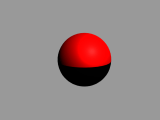 Javascript Set Color Of Sphere As A Function Of Coordinates In Three