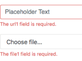 Html Bootstrap 4 Alpha6 Custom File Control Validation Feedback