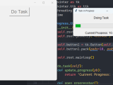 Python Tkinter Creating A Task Bar In A Popup Window Stack Overflow
