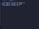 Python Bash Import Command Not Found Error Repl It Stack Overflow