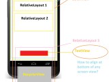 Android How To Align Textview Recyclerview At Screen Bottom Within