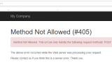 Post Yii 2 Method Not Allowed 405 Stack Overflow