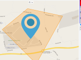 Javascript Select A Google Maps Polygon Outside Map Control And