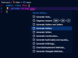 Java How Do I Fast Generate Constructor And Getter Setter In Visual