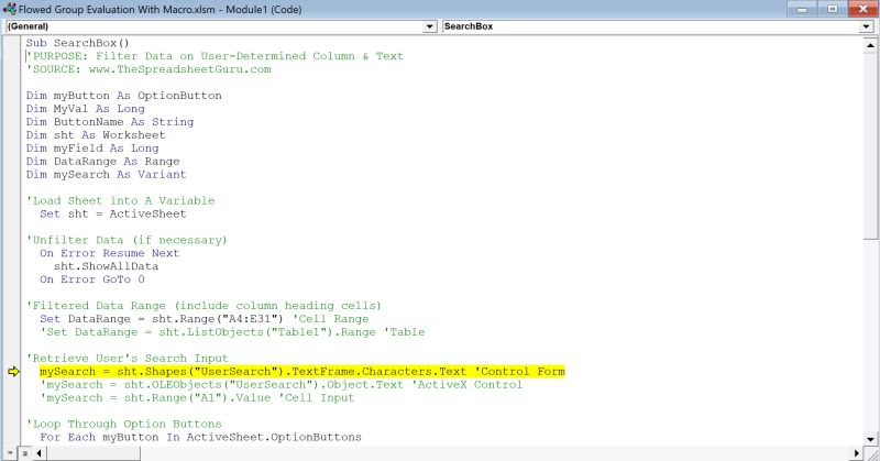 Vba Excel Macro Complex Question On Search Bar Function Stack Overflow - Premium Minimal Image Gallery - High Resolution