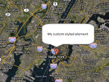 Javascript Google Maps How To Add Html Elements To Specific