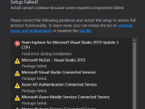 Net Fatal Error While Installing Visual Studio Stack Overflow