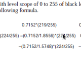 Math Ycbcr To Rgb From Matrix Table Stack Overflow