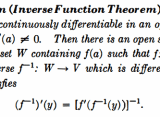 Real Analysis The Inverse Function Theorem Proof Mathematics