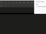 Jquery Writing Javascript In The Codemirror Source View Of Froala