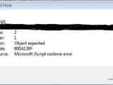 Svn Object Expected Microsoft Jscript Runtime Error 800a138f When