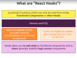 Reactjs When To Use React Hooks Stack Overflow