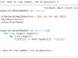 Mathematical Optimization Gekko Typeerror In Python Stack Overflow
