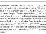 Discrete Mathematics Number Of Symmetric Relations On A Set A