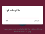 File Uploaded Successfully But Upload Progress Bar On Android Always 0
