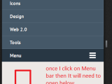 Jquery Responsive Menu Need To Open Below The Bar Stack Overflow