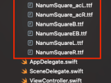 Ios Xcode Custom Fonts Show Up In Attributes Inspector But Only