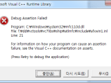 Visual Studio Debug Assertion Failed In Debug Mode Stack Overflow
