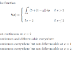 Calculus To Check Continuity And Differentiability Mathematics