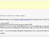 Linux Forbidden 403 Csrf Verification Failed Request Aborted On