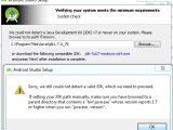 Java Android Studio Setup Could Not Detect Jdk Stack Overflow
