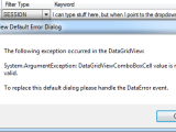 C Datagridview Default Error On Combobox Column Stack Overflow