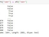 Python How To Compare Multiple Columns In Different Dataframes With