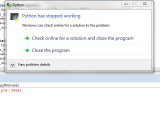 Eclipse Pydev Python Stops When Trying To Run In Debug Mode Stack