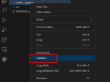Visual Studio Code Uploading A File To Vscode Dev Stack Overflow